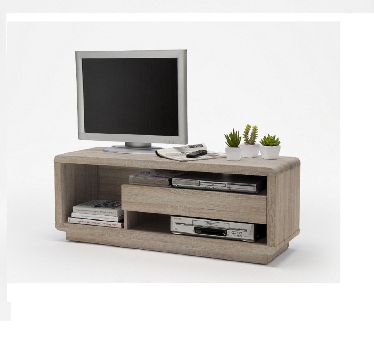 TV Board Tristan 120x45 cm Sonoma Eiche TV Rack 1 Schubkasten Longboard ...